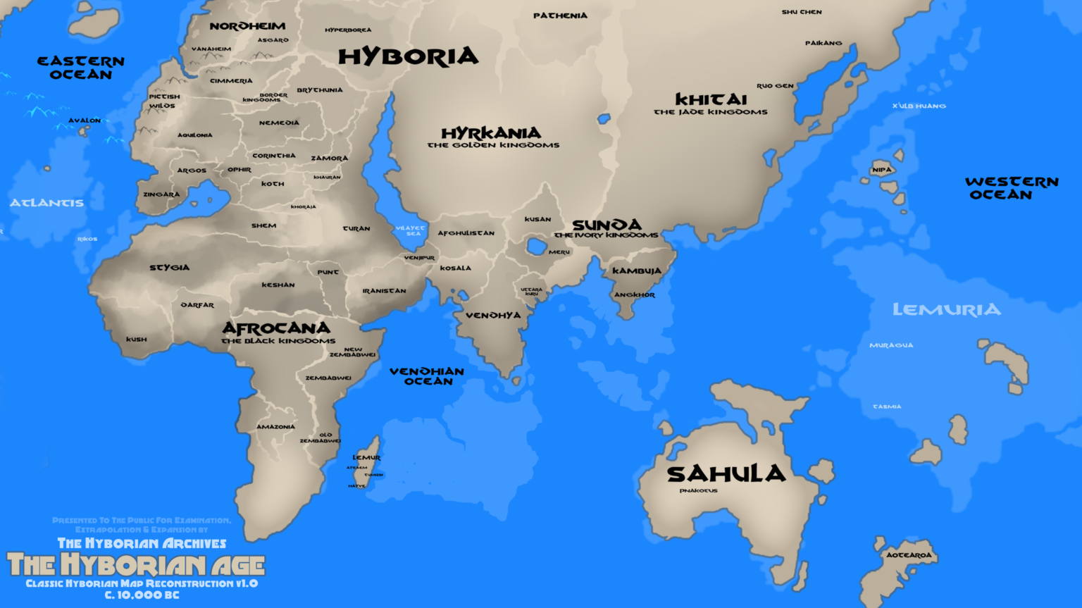 Hyborian Maps - The Hyborian Archives